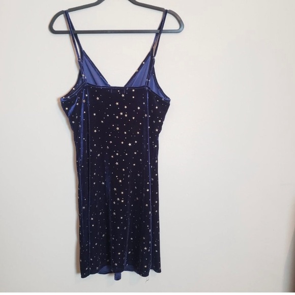 ROMWE | Intimates & Sleepwear | Iso Romwe Blue Velvet Mini Dress | Poshmark